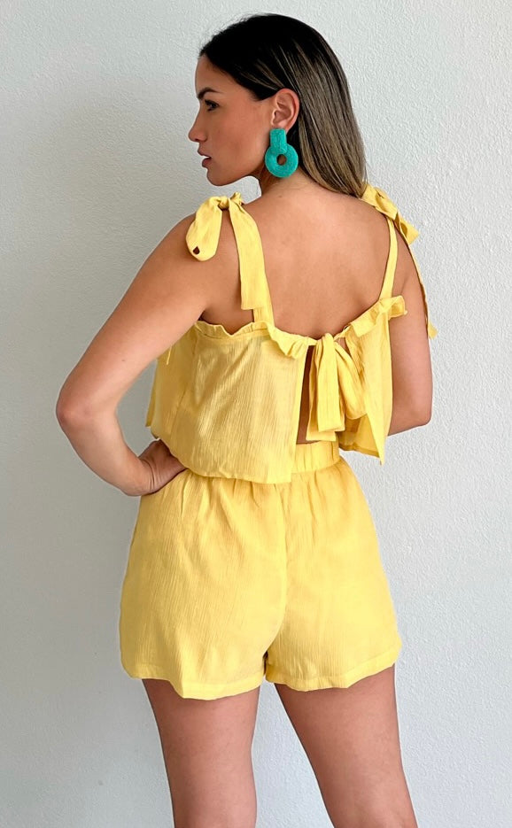 Hotter Temps Yellow Two-Piece Set – Zil boutique