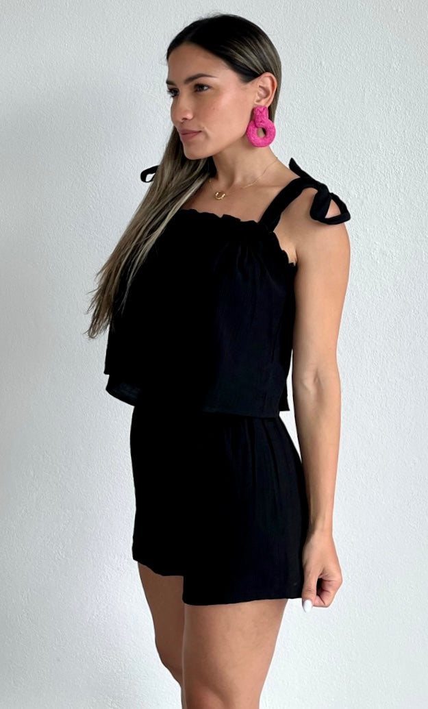 Hotter Temps Black Two-Piece Set – Zil boutique